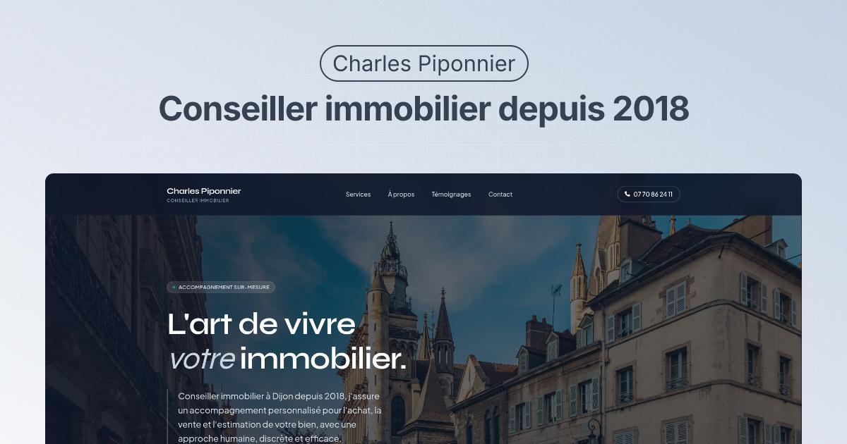 Charles Piponnier – Immobilier Côte d'Or & France